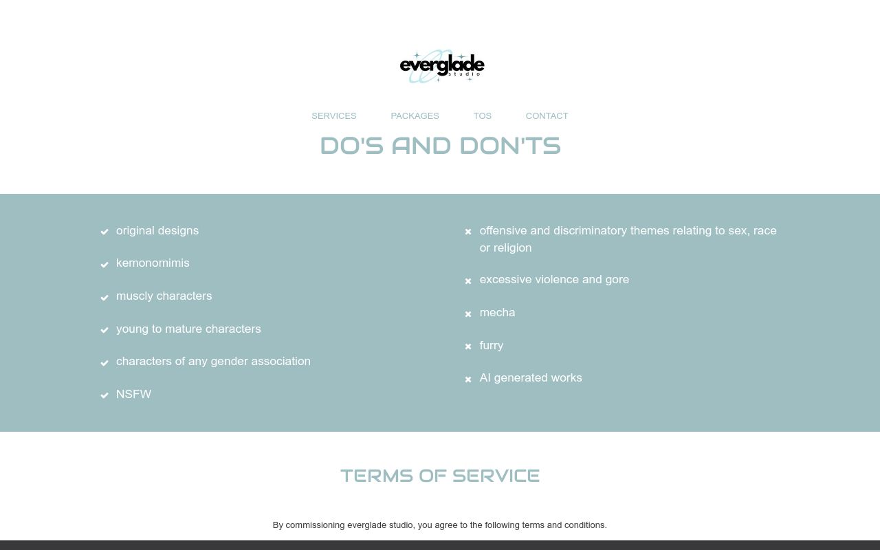 everglade studio tos